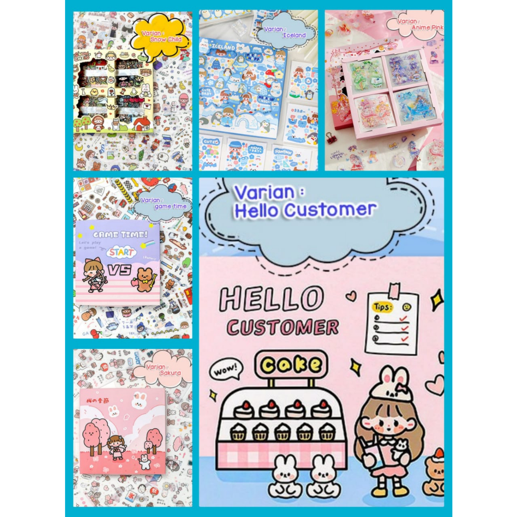 Jual HS- STIKER MOMO ISI 100 PCS | STIKER MASU | TAPE STIKER DEKORASI ...