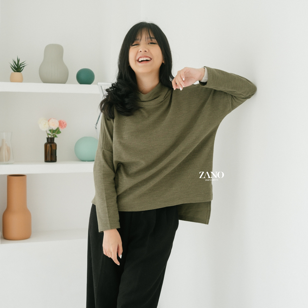 Jual ZANO BASICS Turtle Neck Ivy | Shopee Indonesia