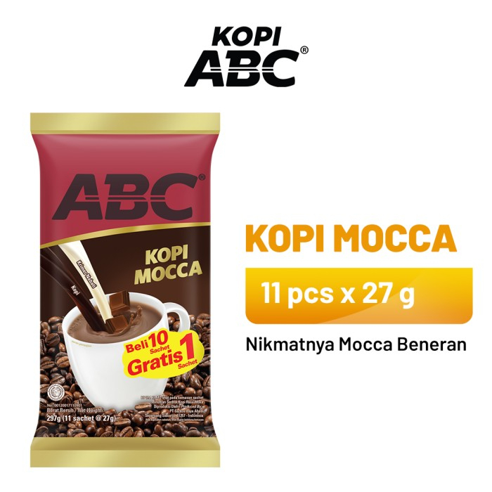 Jual Kopi ABC MOCCA 1 Pack (11 sachet x 27 gr) | Shopee Indonesia