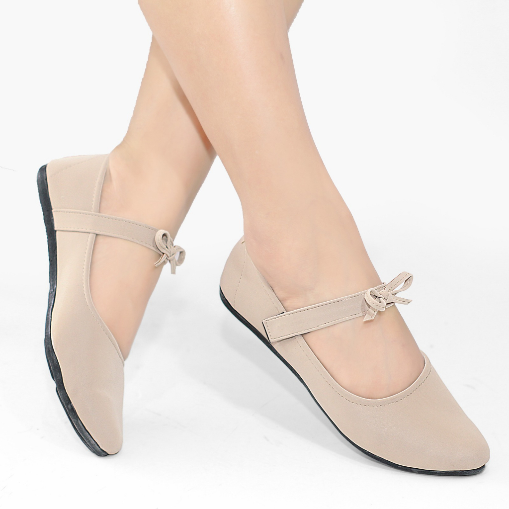 Jual FLATSHOES WANITA SEPATU TEPLEK CEWEK SOL KARET CASUAL BALET STYLE ...