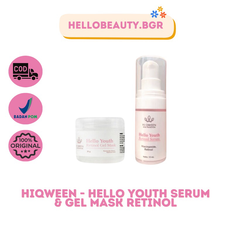 Jual Hiqween Hello Youth Retinol Gel Mask | Retinol Serum | Shopee ...