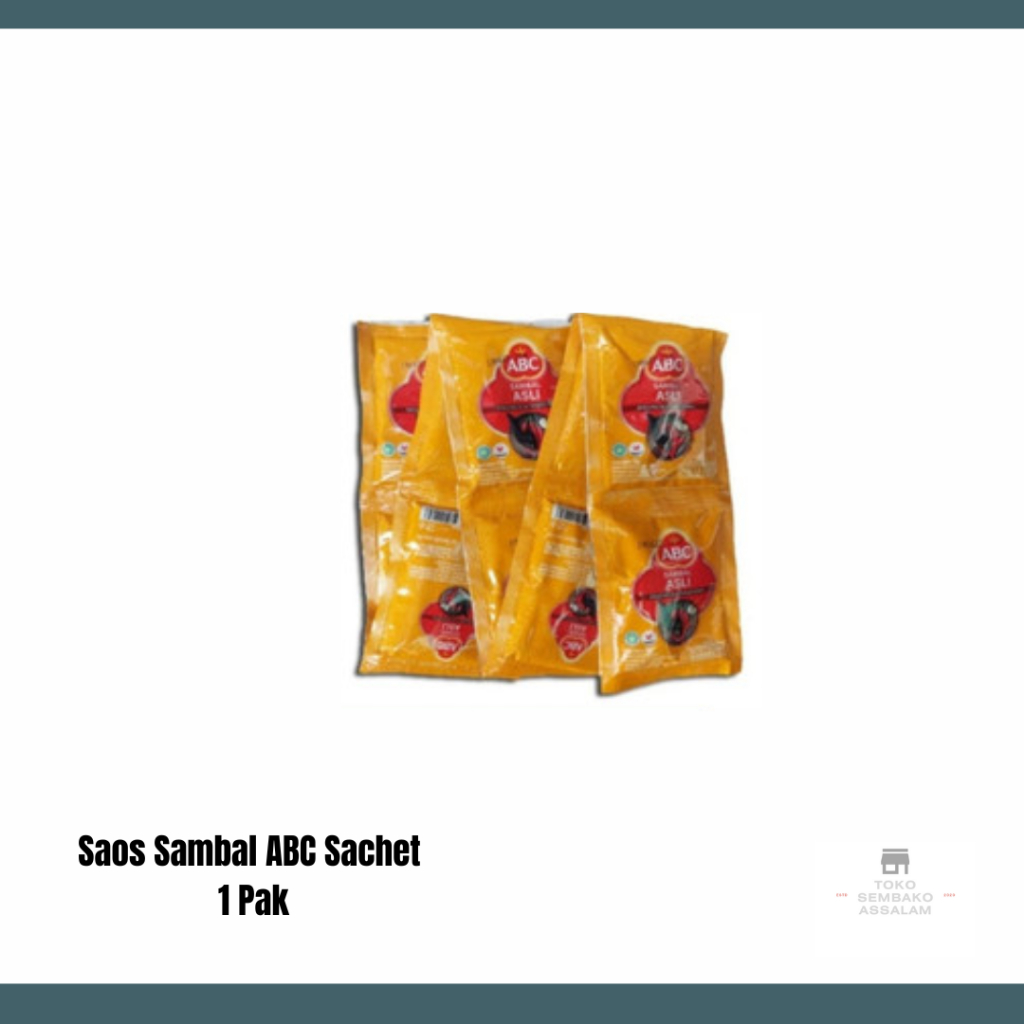 Jual Saos sambal ABC sachet kemasan 1000 / saos sambal ABC sachet ...
