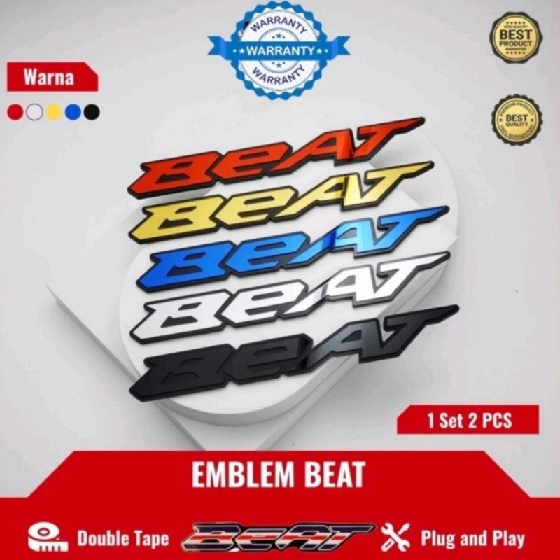 Jual Logo Emblem BEAT Emblem Timbul 3D Motor HONDA BEAT | Shopee Indonesia