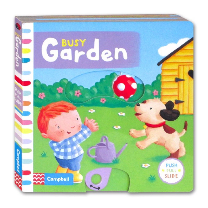 Jual Campbell Busy Garden Push Pull Slide Board Book | Shopee Indonesia