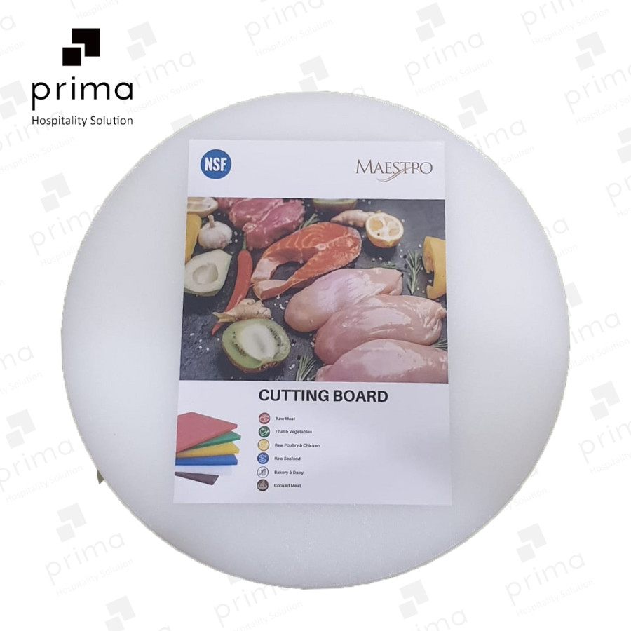 Jual Telenan Plastik Bulat / Round Cutting/ Chopping Board 40 cm Tebal ...