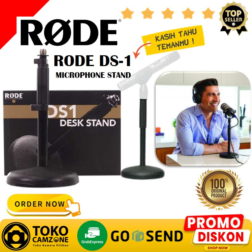 Jual Rode DS-1 Microphone Desk Stand Mic DS1 Original | Shopee Indonesia