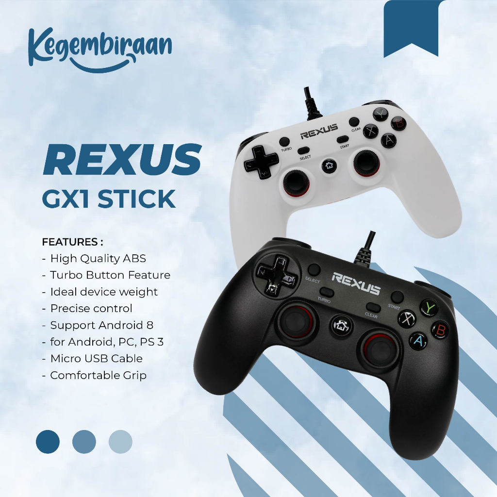 Jual Rexus Gladius GX1 Pro Gaming Gamepad - Joystick / Stick PC ...