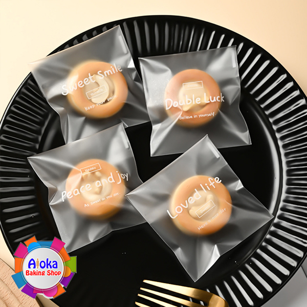 Jual 100Pcs 7x7 Cookies bag / plastik kue kering / Kemasan kue lucu ...
