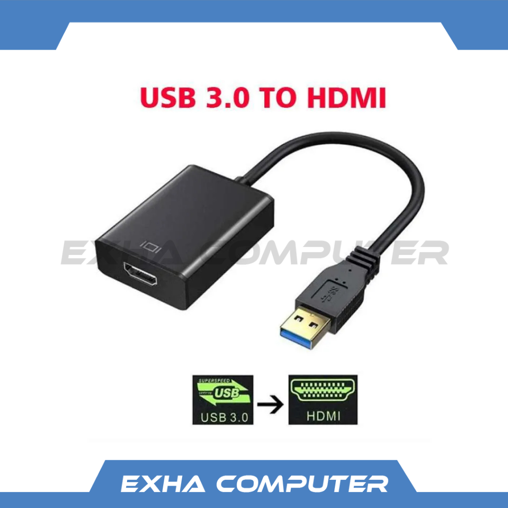 Jual CONVERTER USB 3.0 TO HDMI / USB 3.0 TO HDMI ADAPTER | Shopee Indonesia