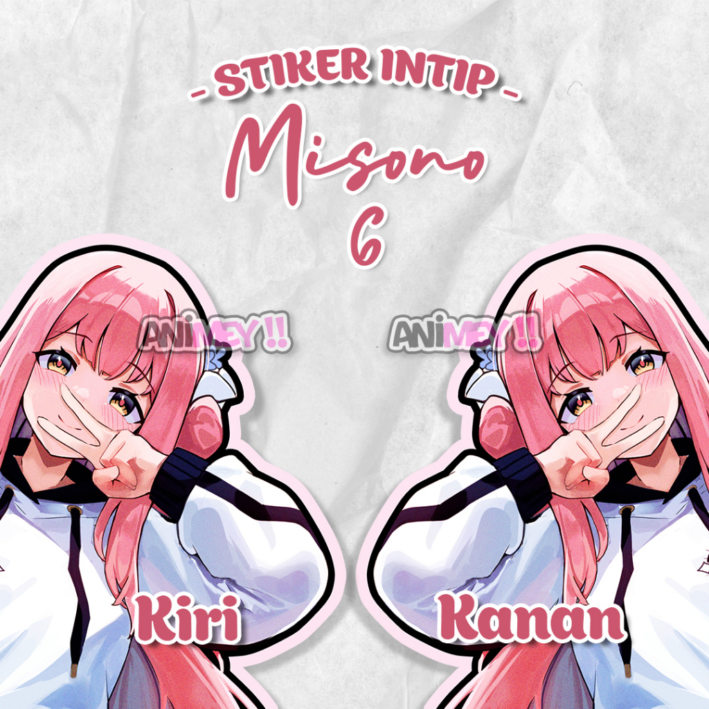 Jual Stiker Intip Samping Misono Mika / Sticker Anime Waterproof ...