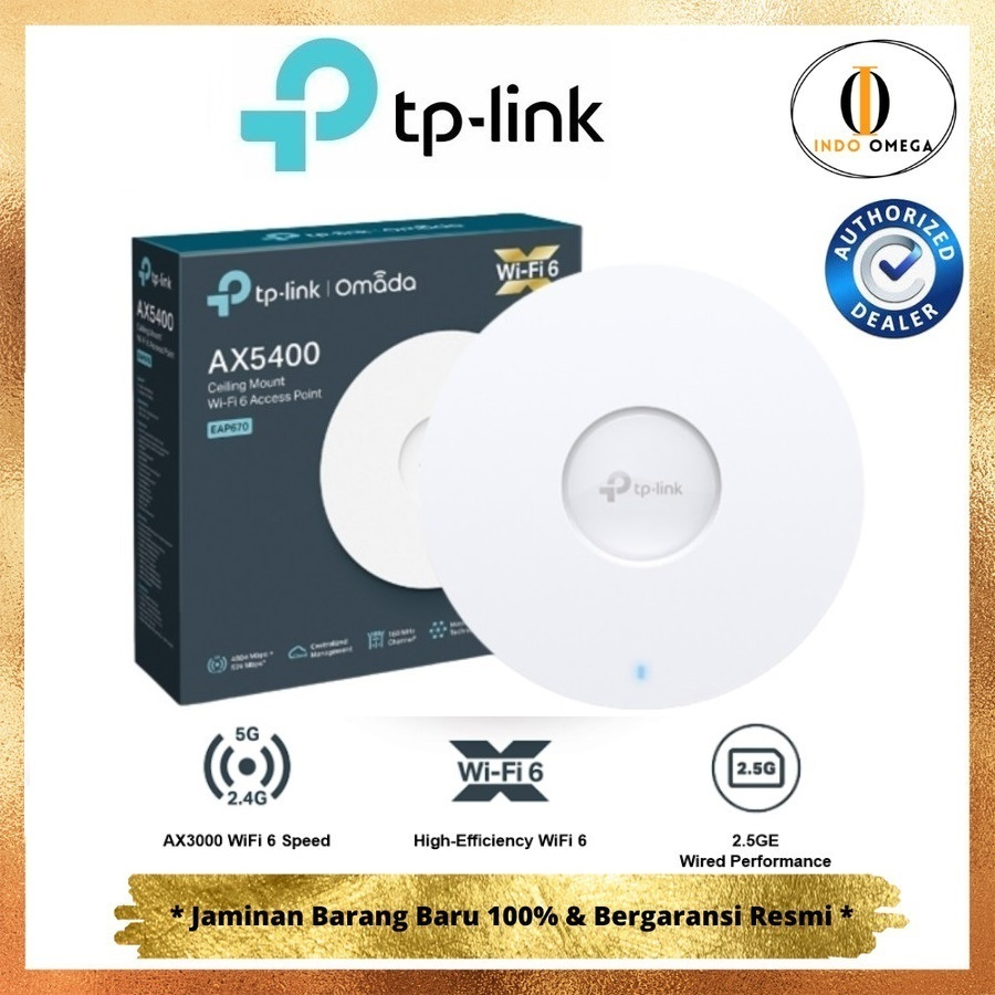 Jual TP-Link EAP670 AX5400 Ceiling Mount WiFi 6 Access Point | Shopee ...