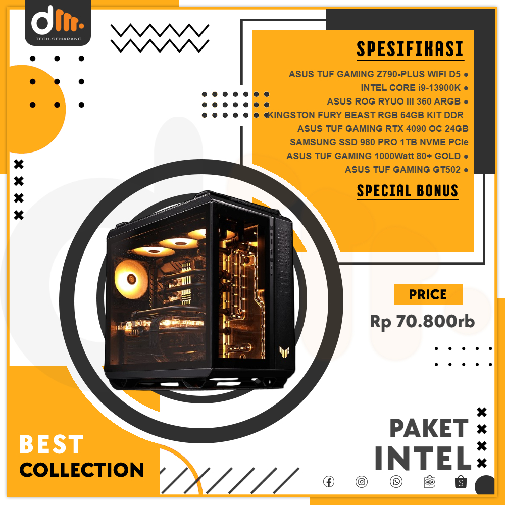 Jual PC RAKITAN GAMING EXTREME TUF GAMING EDITION INTEL I9 13900K | RAM ...