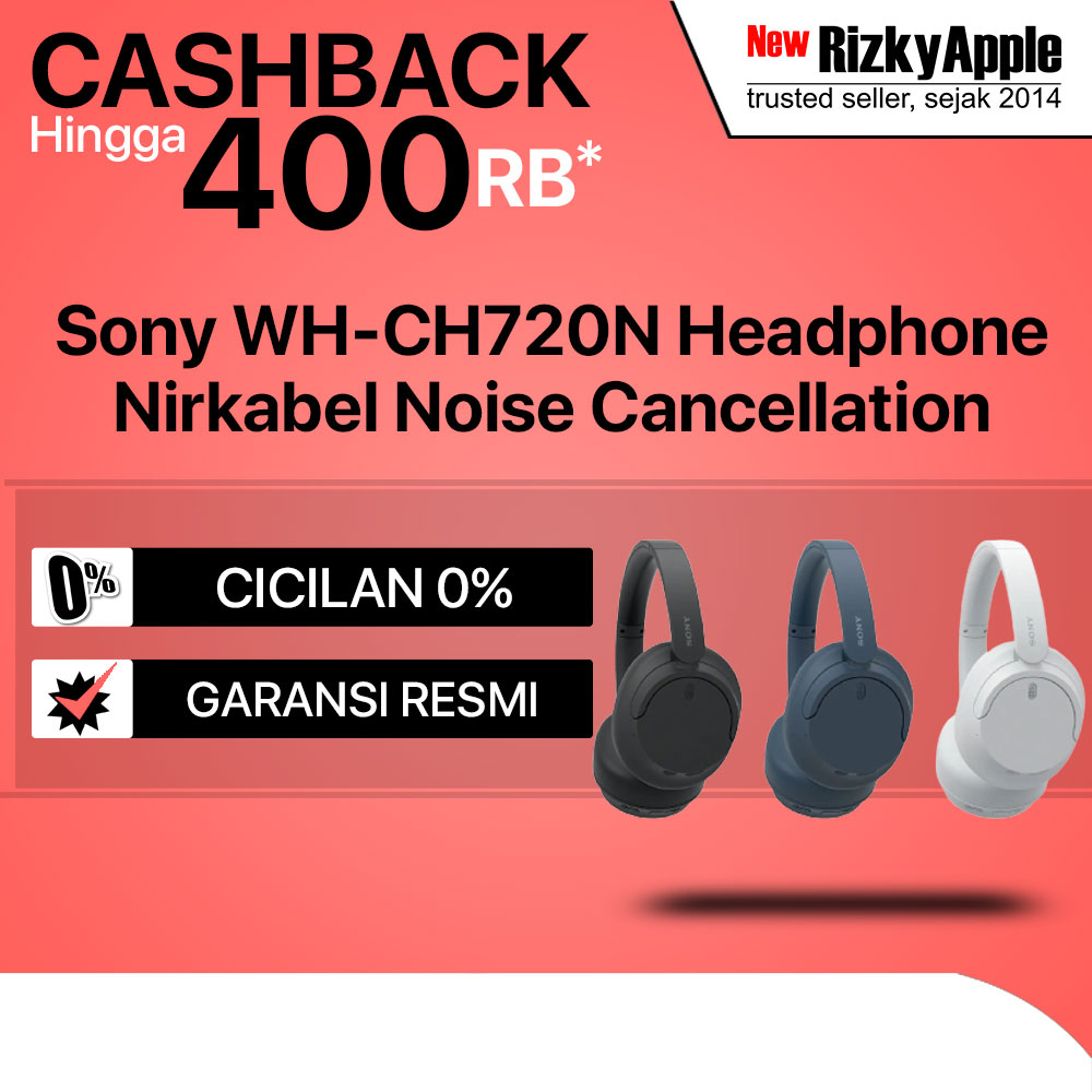 Jual Sony WH CH720N Headphone Wireless Noise Cancelling Headset WHCH720N | Shopee Indonesia