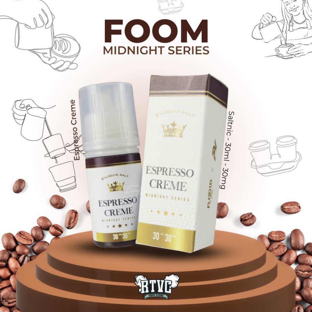 Jual FOOM MIDNIGHT Espresso Creme 30ml 30mg by RV Liquid Saltnic ...