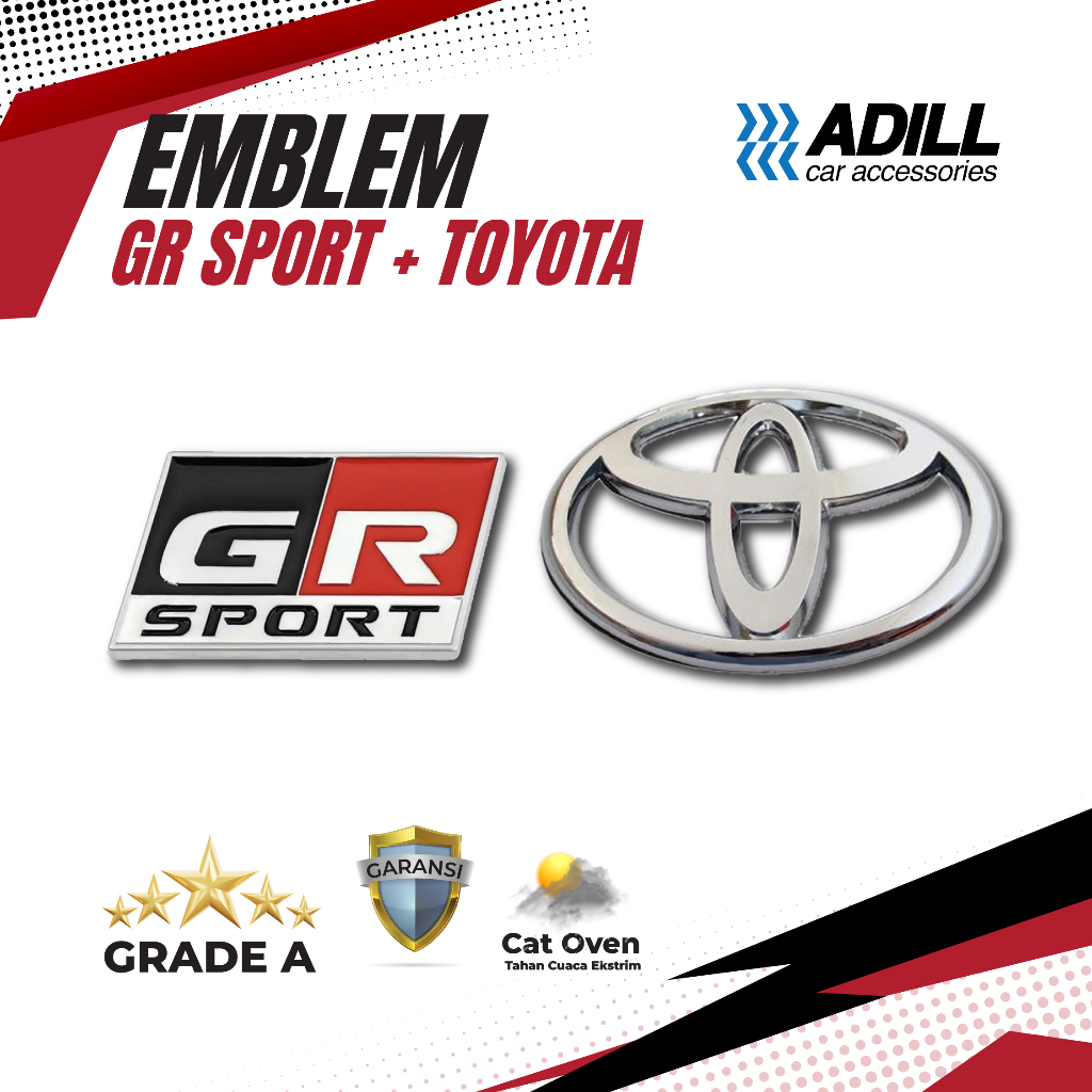 Jual Emblem Logo GR Sport Calya TOYOTA GAZOO RACING | Shopee Indonesia