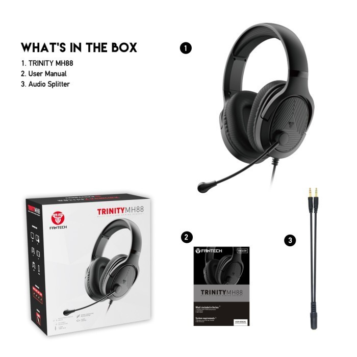 Jual Fantech MH88 / MH-88 Trinity Foldable Microphone Multiplatform ...