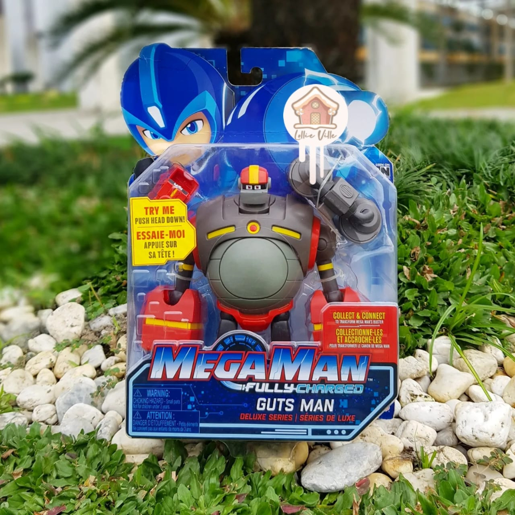 Jual Mega Man Fully Charged - Deluxe Guts Man Articulated Action Figure ...