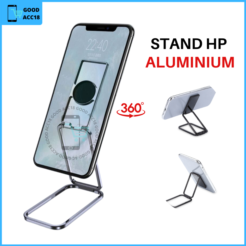 Jual Phone Holder Stand hp Lipat 360 Derajat Full Besi | Shopee Indonesia