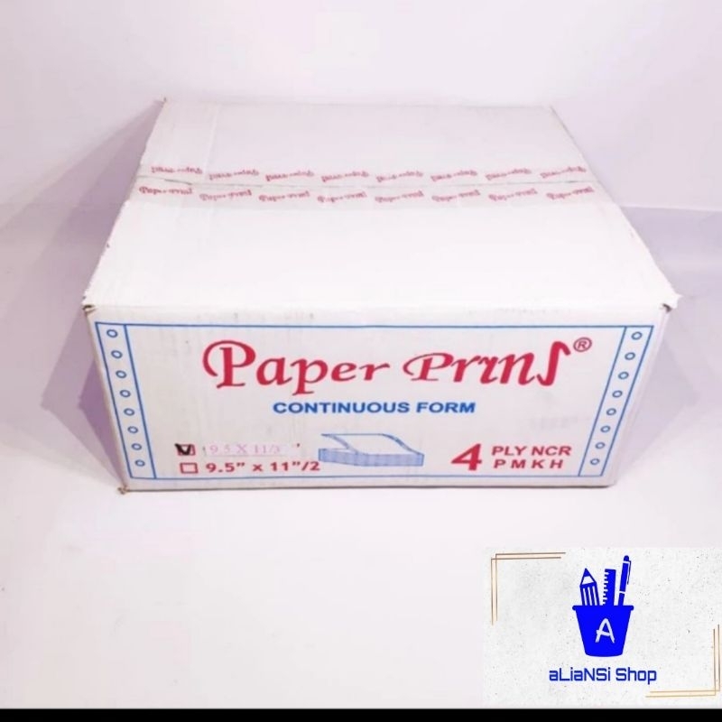 Jual Continuous Form 9,5" x 11"/3 (4 PLY) bagi 3 - merk PAPERPRYNS ...