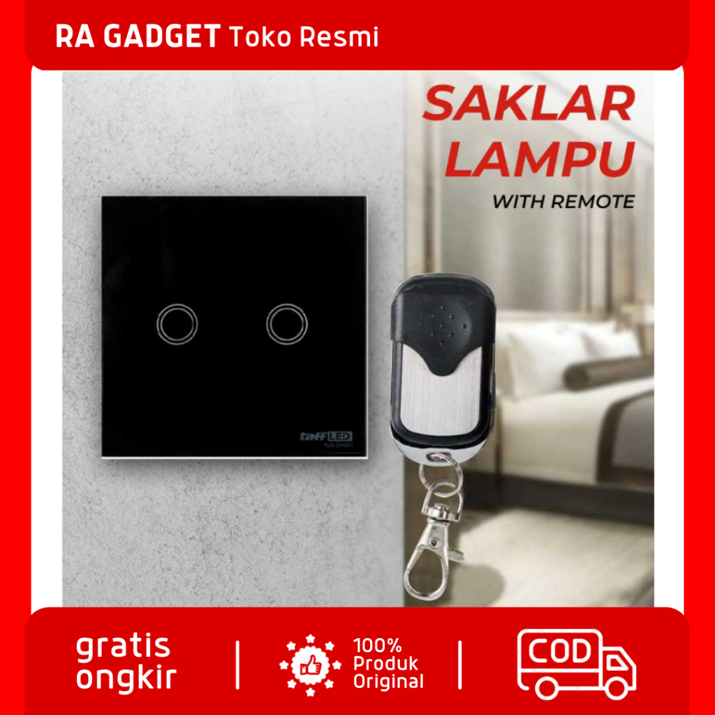 Jual Saklar Lampu Luxury Touch LED Light Panel Tombol Layar Sentuh ...