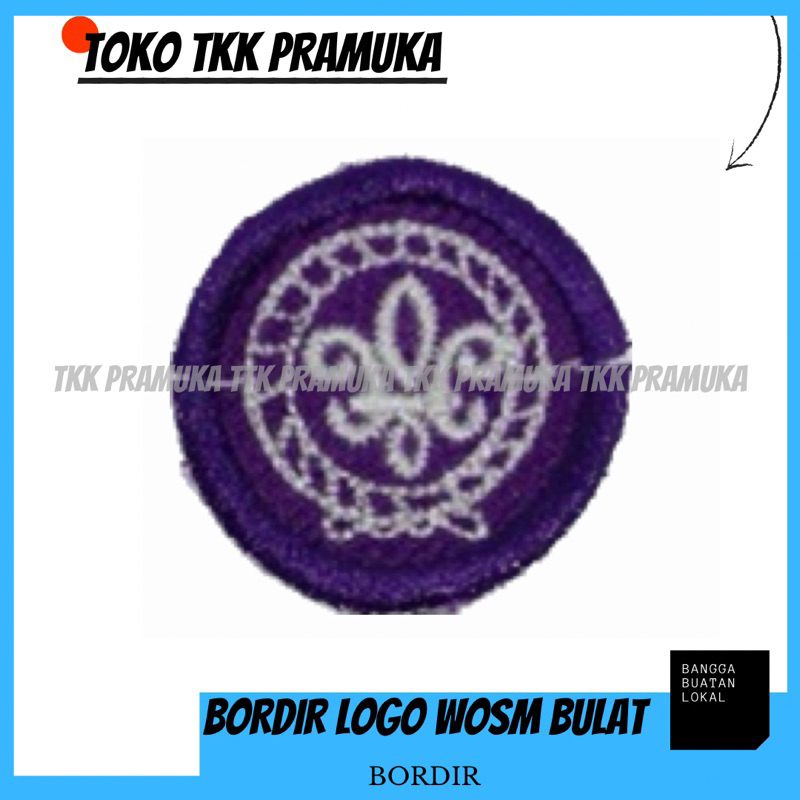 Jual Bordir logo pandu wosm bulat | Shopee Indonesia