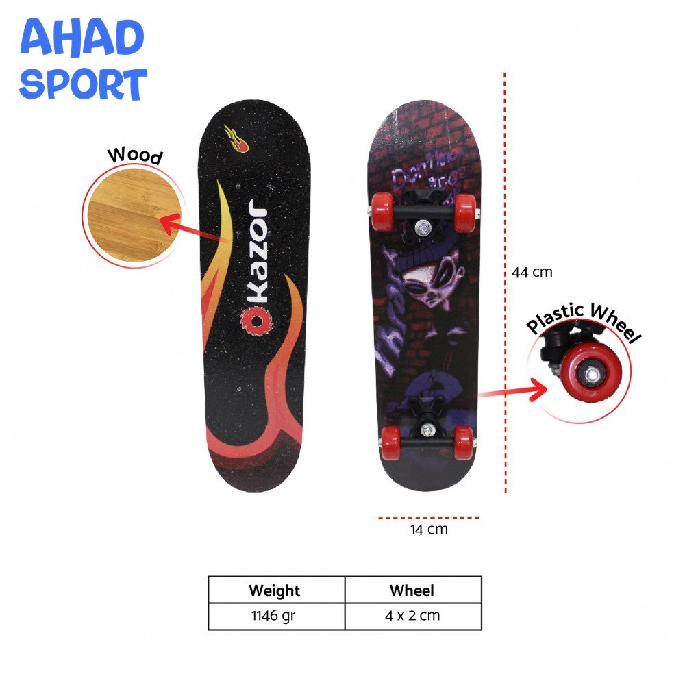Jual Skateboard Anak Ukuran M KAZOR Original | Shopee Indonesia