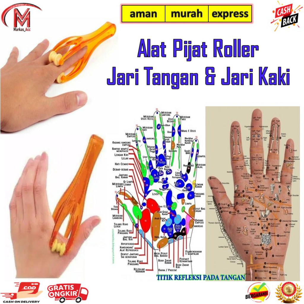 Jual Alat Pijat Terapi Jari Tangan & Jari Kaki / Alat Pemijat Tangan ...