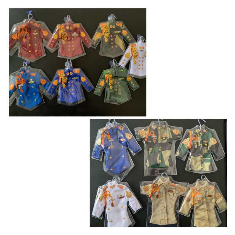 Jual Gantungan Mobil | Tempelan Kaca Kop Kaca Mobil Baju Mini PDH PDL ...