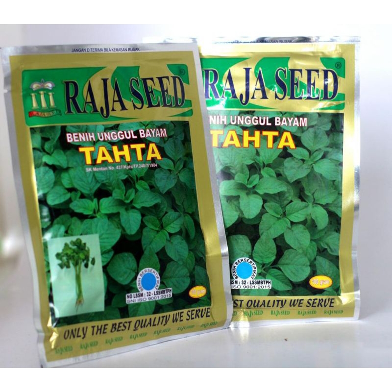 Jual Benih Unggul Bayam Tahta 100gr bayam hijau Raja Seed | Shopee ...