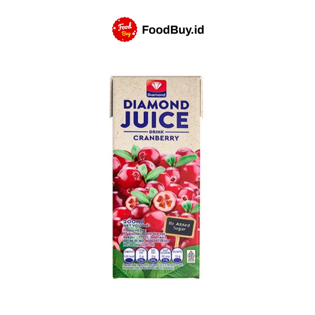 Jual Diamond Juice Drink Minuman Sari Buah Cranberry Tanpa Gula 200 ml ...
