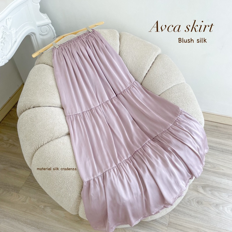 Jual Ghamara • Avca skirt | rok wanita silk | silk premium | Shopee ...