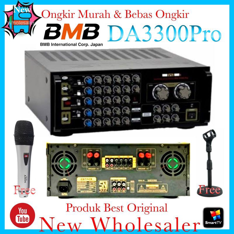 Jual Power Amplifier Premium BMB DA3300Pro Original Sni resmi Da 3300 ...