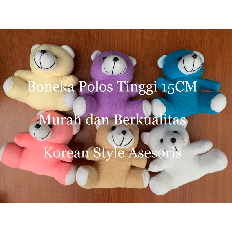 Jual Boneka Beruang Polos Tinggi 15CM | Shopee Indonesia