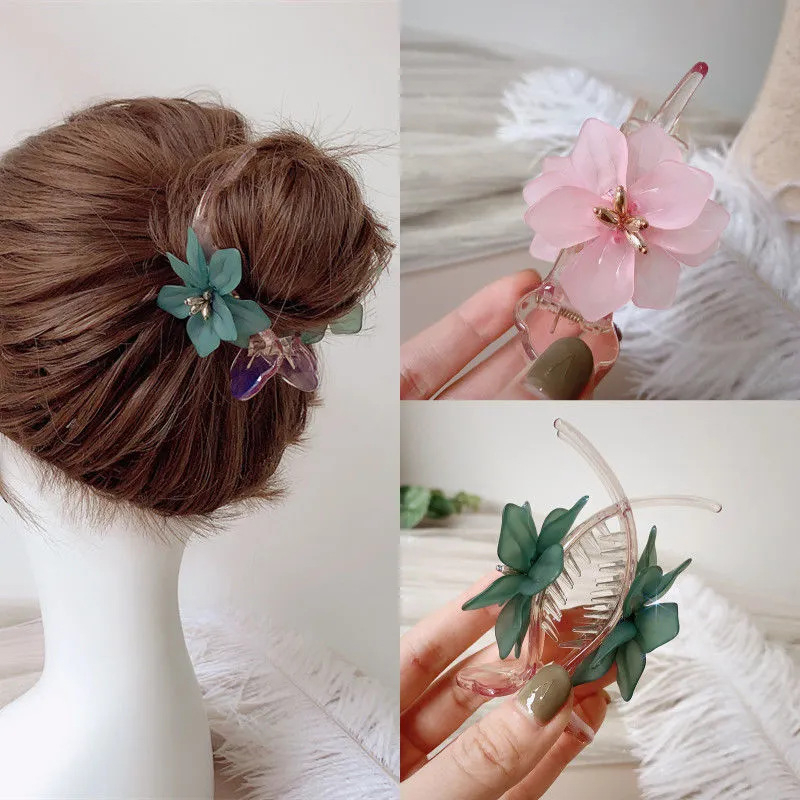 Jual Caliloops Jepit Jedai Cepol Rambut Korea Dewasa Motif Bunga Yvette ...