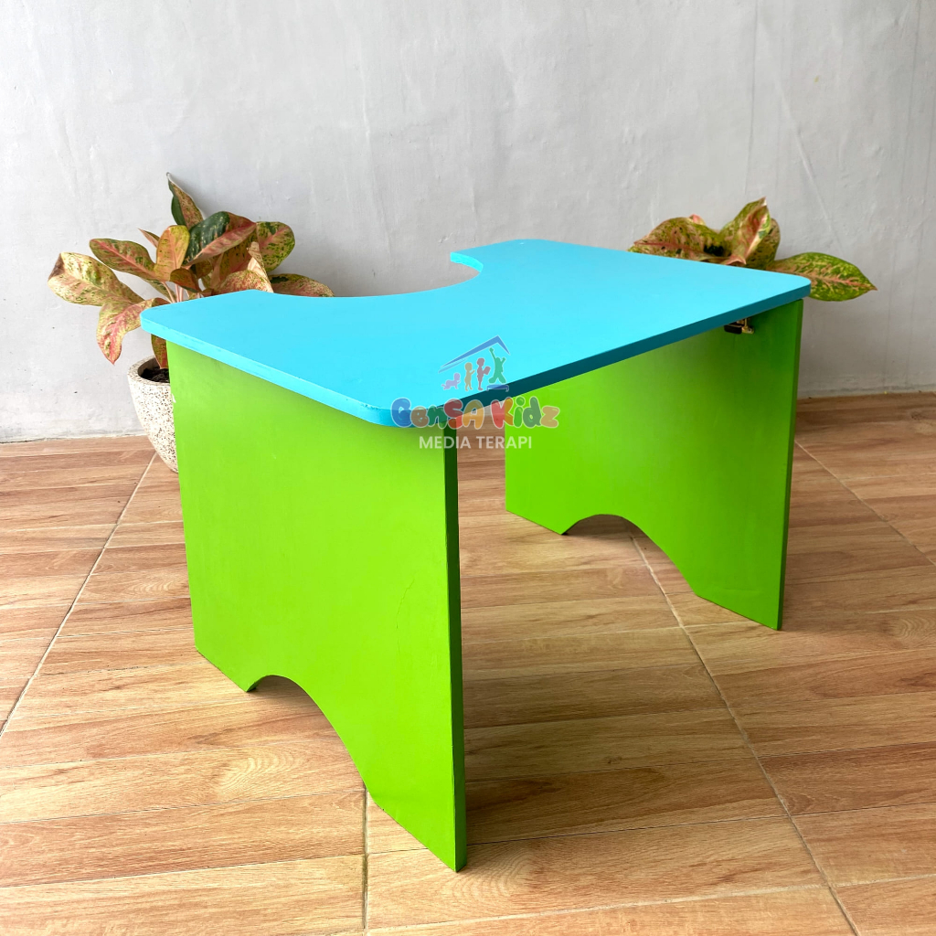 Jual Meja Terapi/ Meja belajar anak/ Meja lengkung/ Meja lipat ...