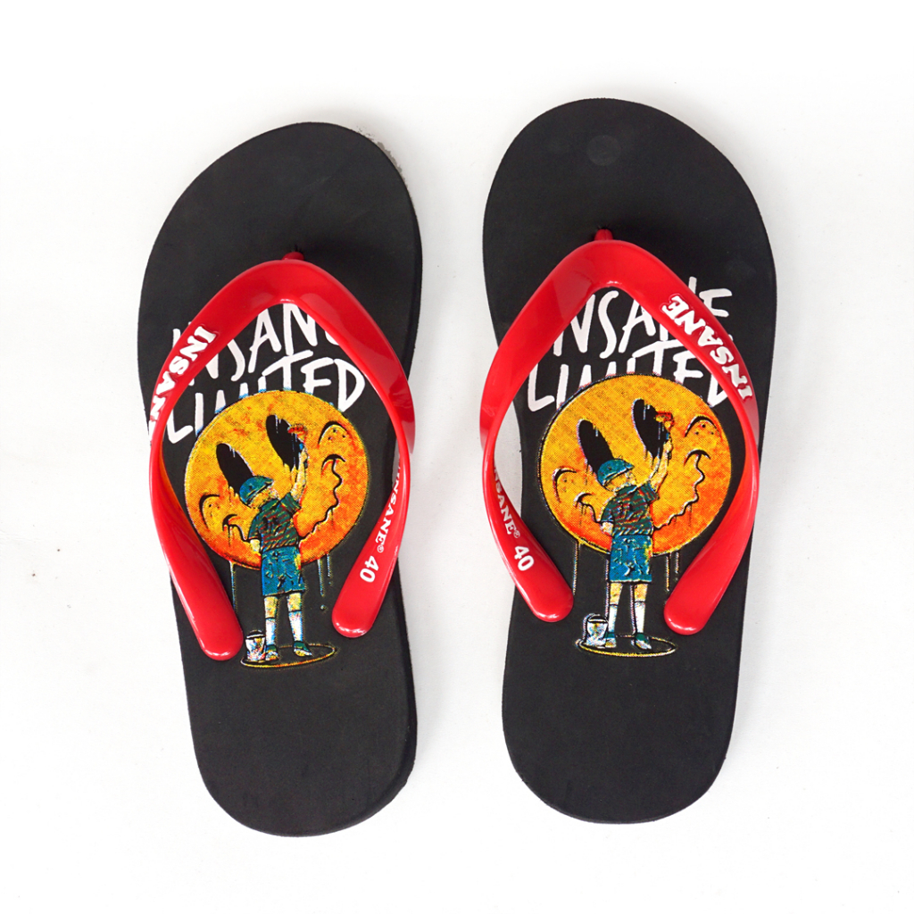 Jual INSANELTD. Sandal Spon Distro Happy Moon | Sendal Jepit Distro ...