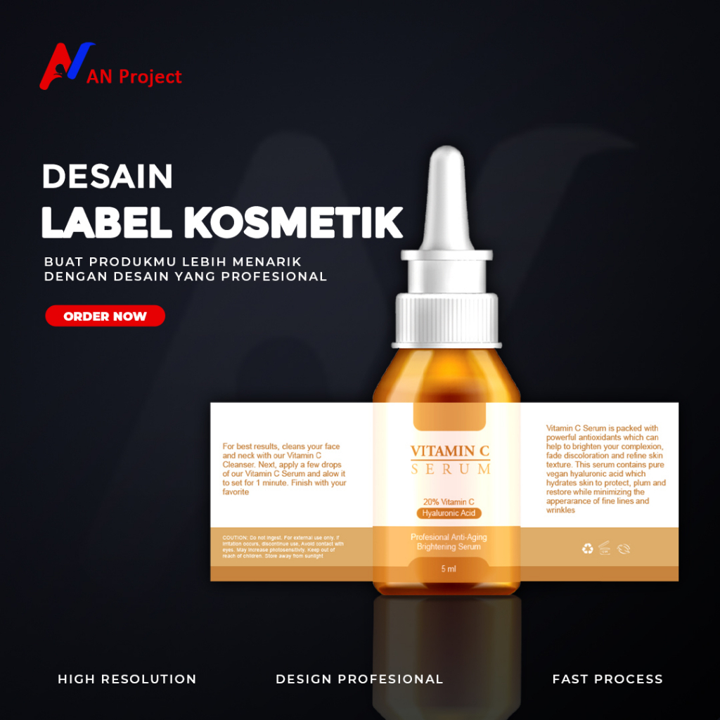 Jual Jasa Desain Label Profesional (Skincare/Spray/Label Produk ...
