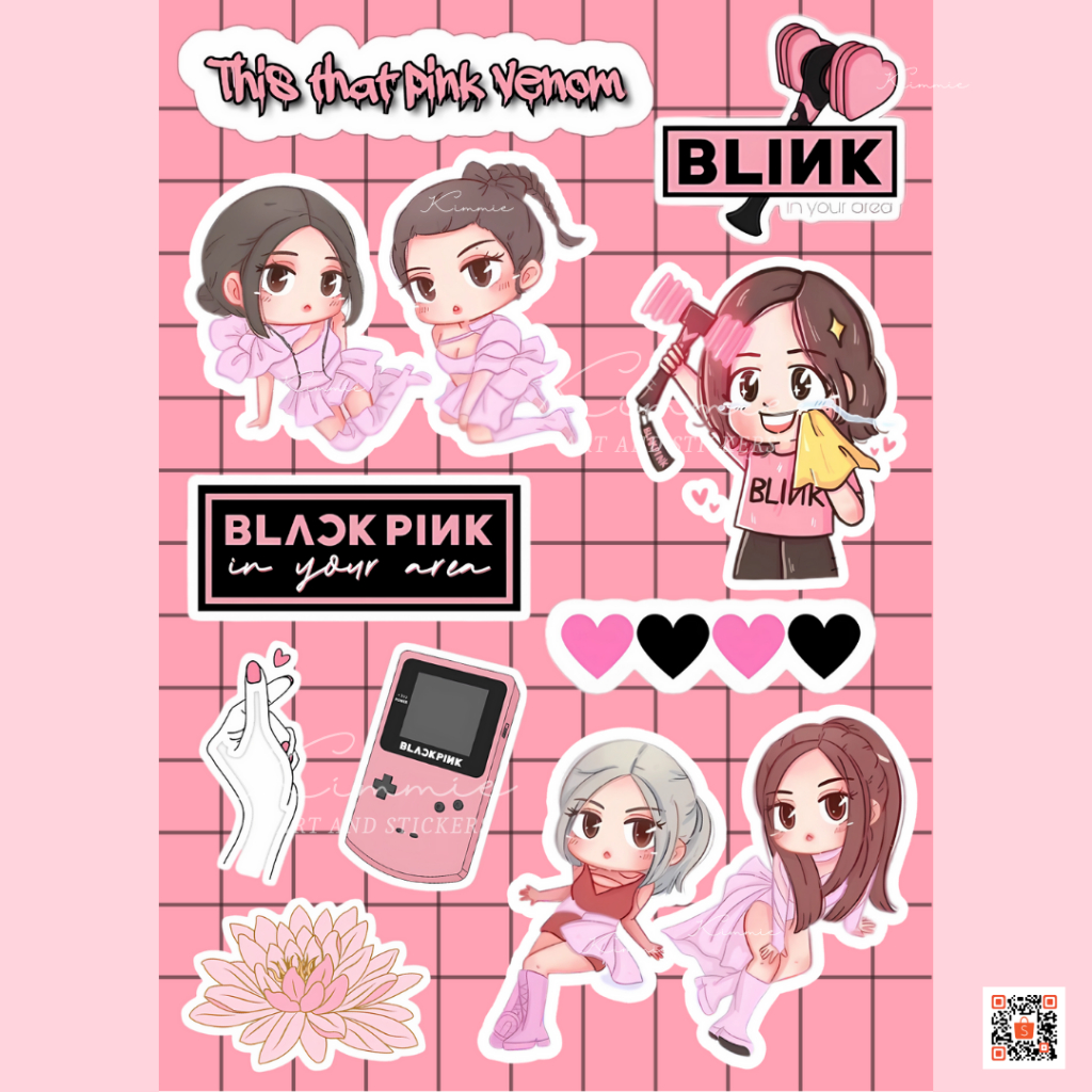 Jual [MINI NEW] Stiker Blackpink Chibi - Blackpink Bornpink Kartun Lucu ...