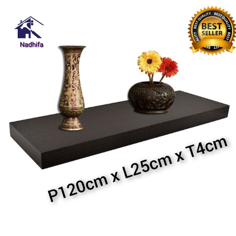 Jual Ambalan Dinding minimalis P120cm x L25cm x T4cm | Shopee Indonesia