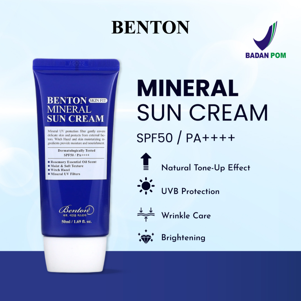 Jual Benton Skin Fit Mineral Sun Cream SPF50+/PA++++ [Physical ...