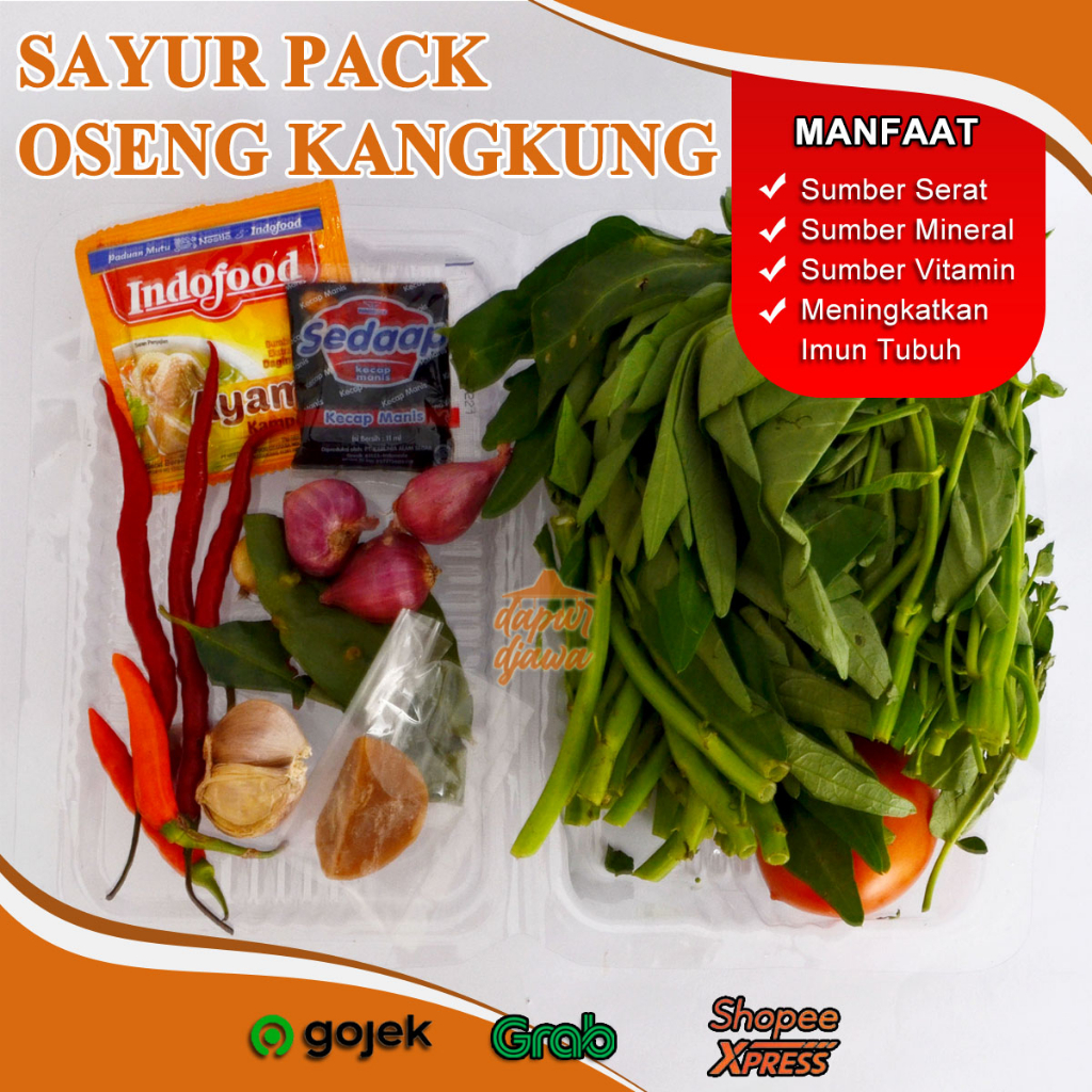 Jual SAYUR OSENG KANGKUNG SAYURAN MAKANAN SEGAR FRESH SEHAT BEKU KERING ...