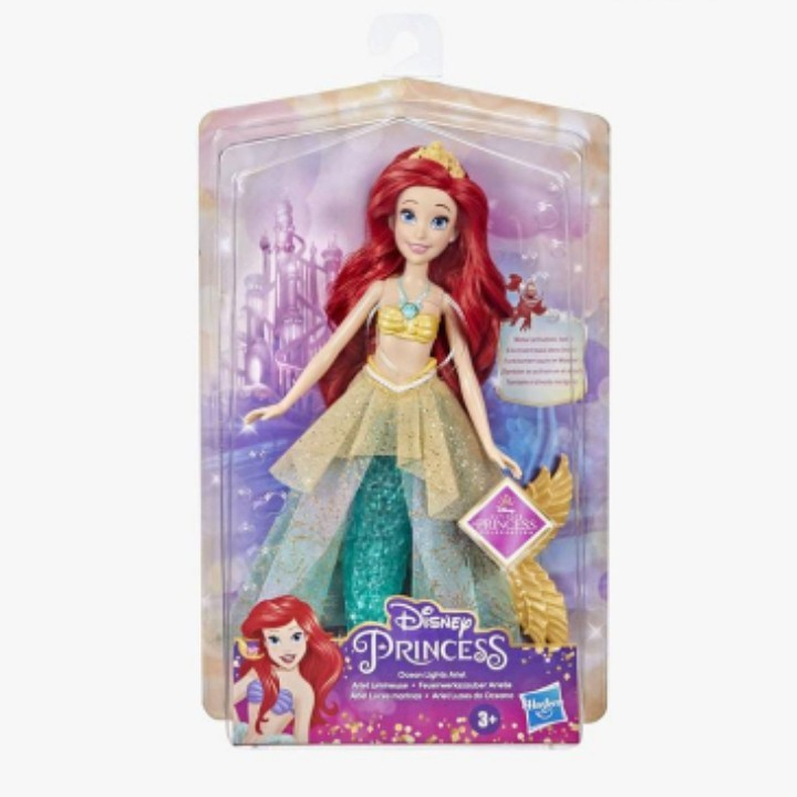 Jual Barbie Doll Disney Princess Ariel Little Mermaid Ocean Lights ...