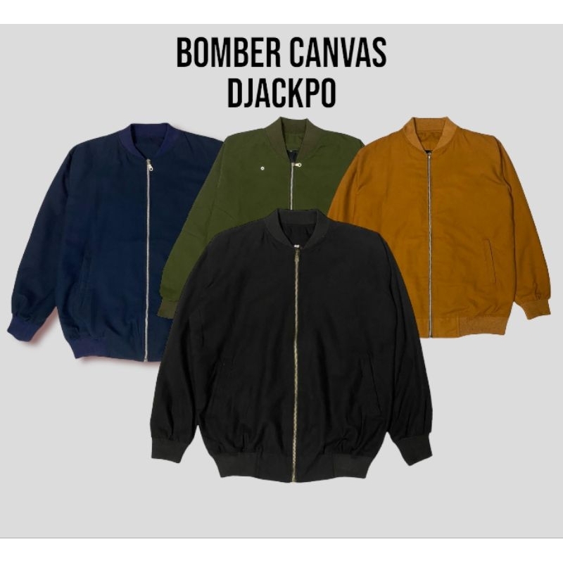 Jual JAKET-bomber canvas pria&wanita/jaket casual/jaket simple | Shopee ...