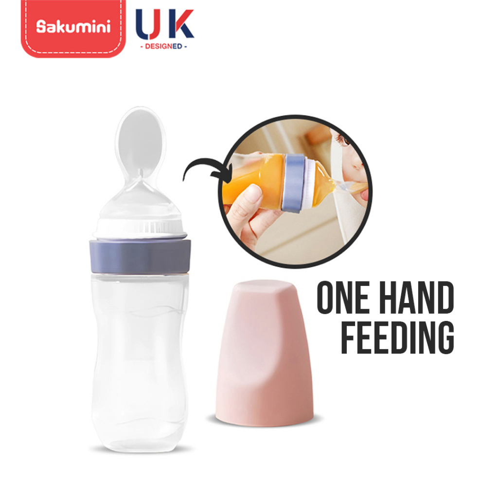 Jual Sakumini Squeeze Spoon Feeder Silicone Botol Sendok Makan Mpasi Bayi | Shopee Indonesia