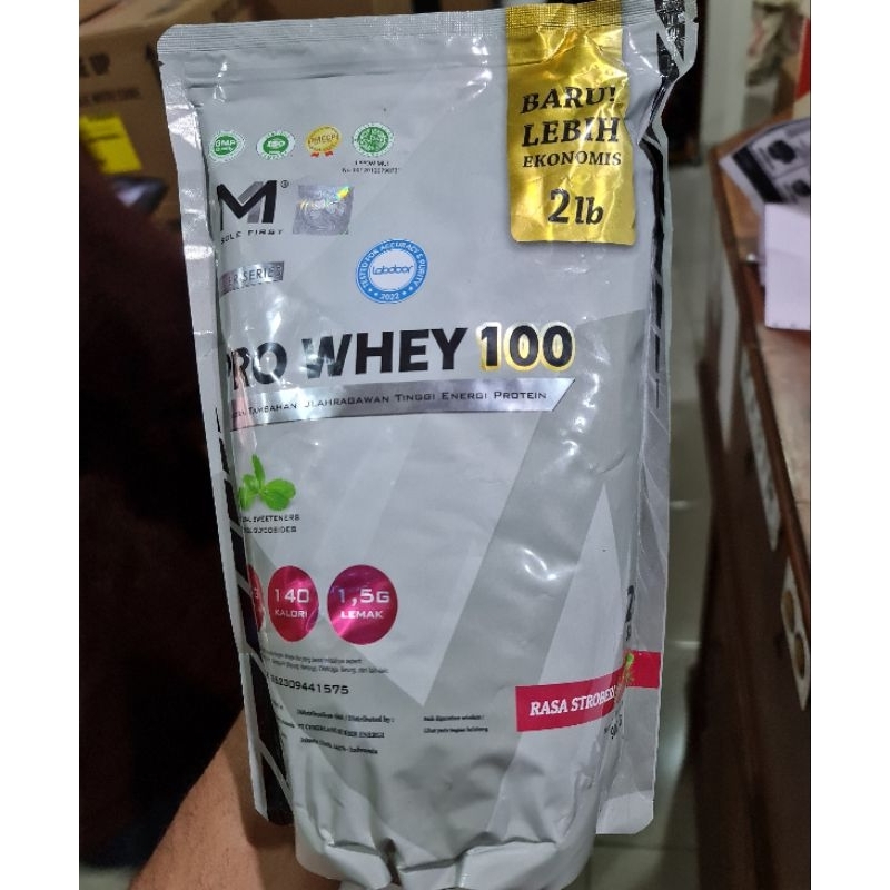 Jual PRO WHEY 100 MUSCLE FIRST 900GR 2 LBS BPOM HALAL PROTEIN PROWHEY ...