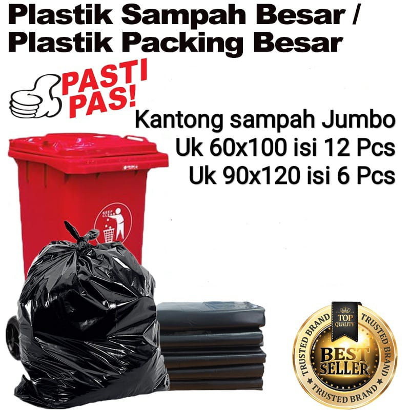 Jual Plastik sampah hitam besar plastik packing jumbo kantong serbaguna ...