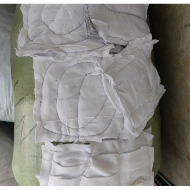 Jual Kain lap putih tumpuk/majun putih tumpuk 1kg | Shopee Indonesia