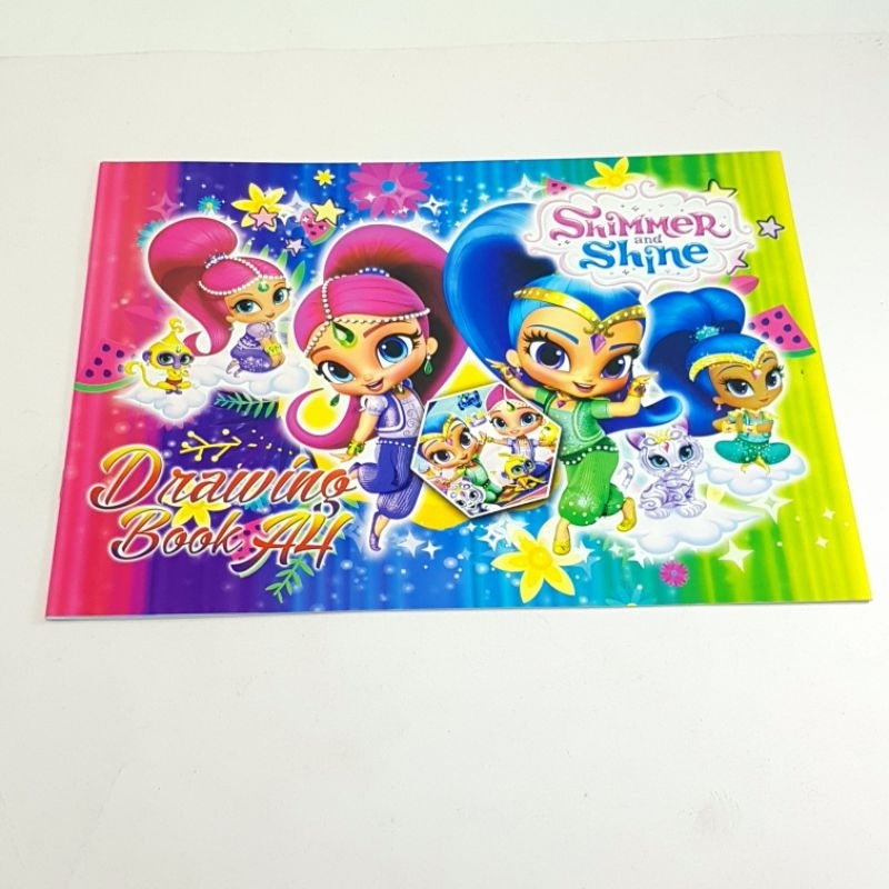 Jual Buku Gambar/Drawing Book A4 Karakter Shimmer & Shine | Shopee ...