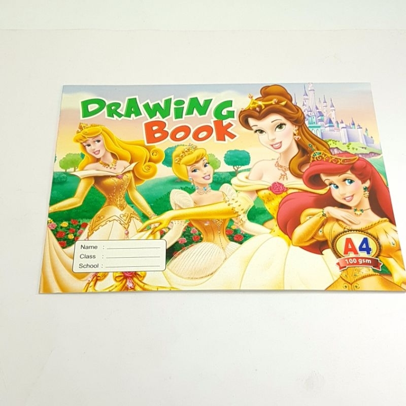 Jual Buku Gambar/Drawing Book A4 Karakter Princess | Shopee Indonesia