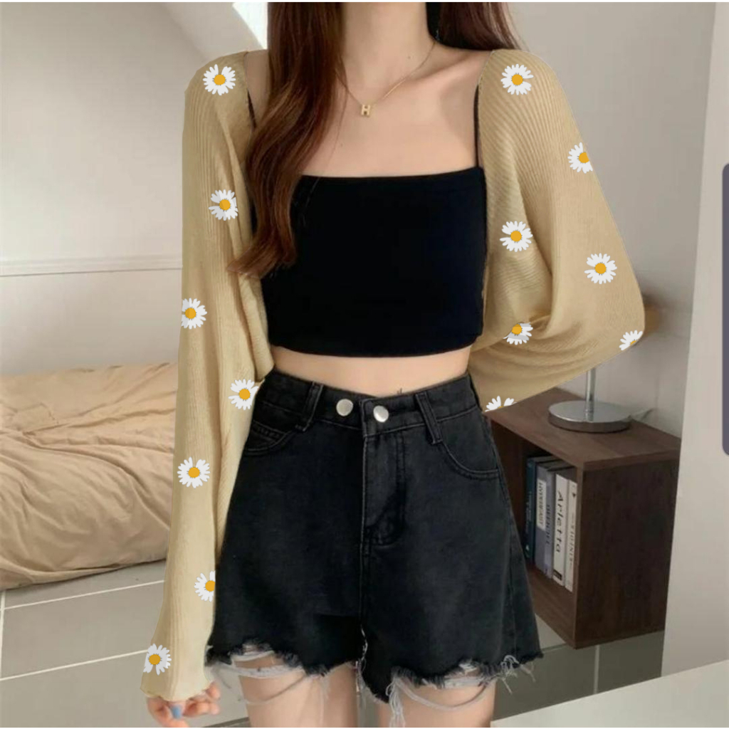 Jual Bolero Rajut Lucu Cardigan Luaran Sweater Korean Unik | Shopee ...